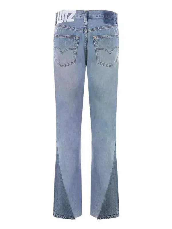 LUTZ HUELLE Asymmetric Hem Regular-fit Jeans - Blue