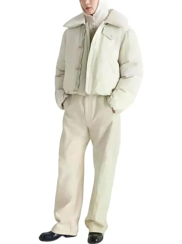 LEMAIRE Button-up Padded Jacket - Neutrals