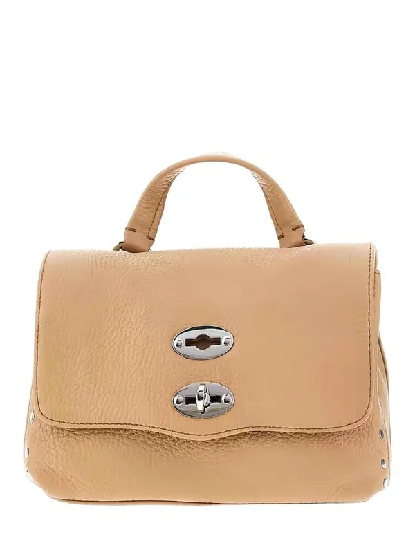 ZANELLATO Postina Studded Leather Tote Bag - Neutrals
