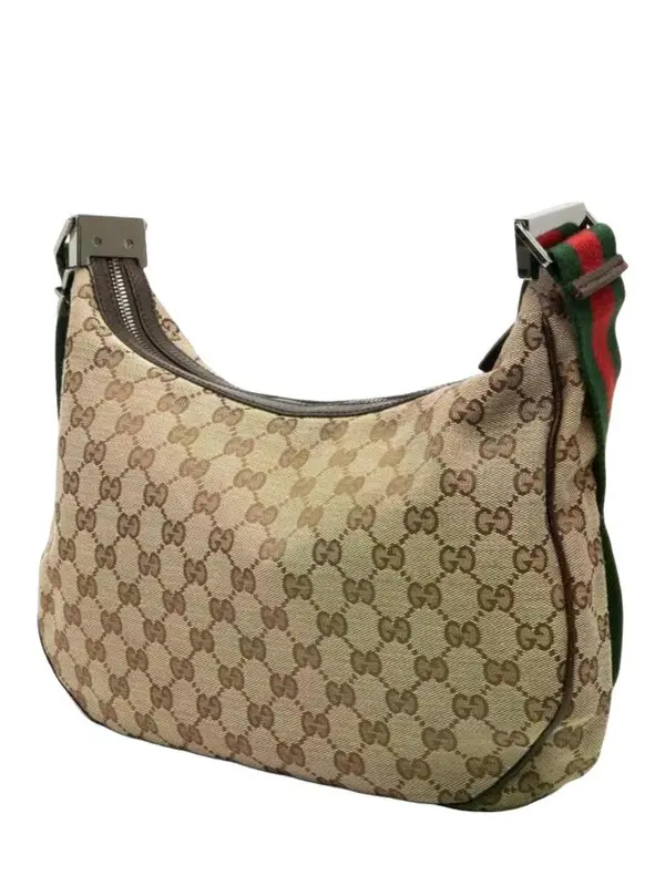 Gucci Gg Canvas Web Crossbody Bag - Neutrals