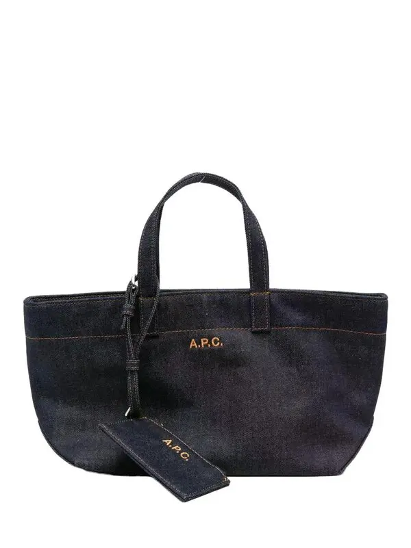 A.p.c. Small Le Drummer Denim Tote Bag - Blue