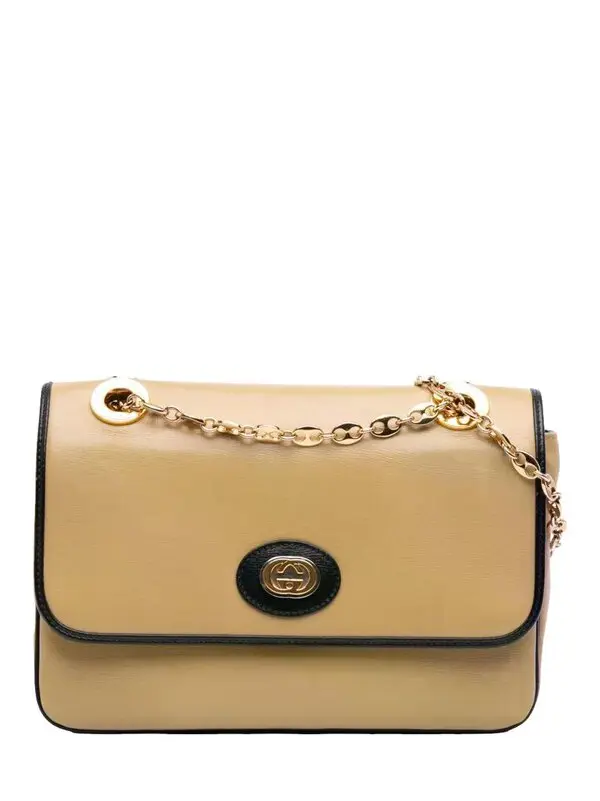 Gucci Calfskin Marina Chain Shoulder Bag - Neutrals