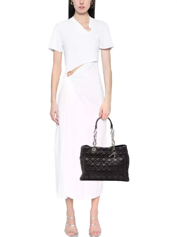 Dior 2013 Large Lambskin Cannage Lady Soft Shopping Tote Bag - Black