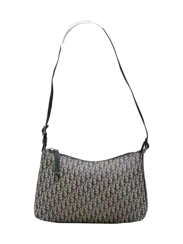 Dior Diorissimo Trotter Canvas Shoulder Bag - Blue