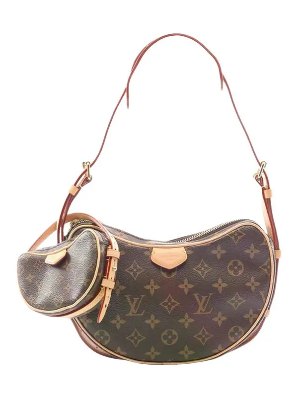 LOUIS VUITTON Monogram Croissant Mm Shoulder Bag - Brown