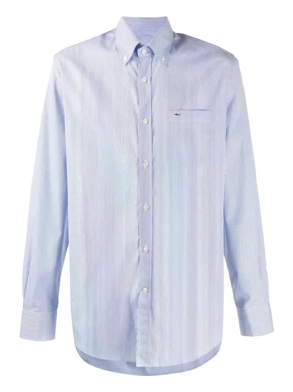 Paul & Shark Long Sleeve Button Down Shirt - Blue
