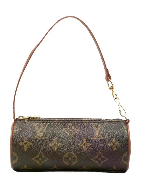 LOUIS VUITTON 1990-2010 Monogram Papillon Pochette Handbag - Brown