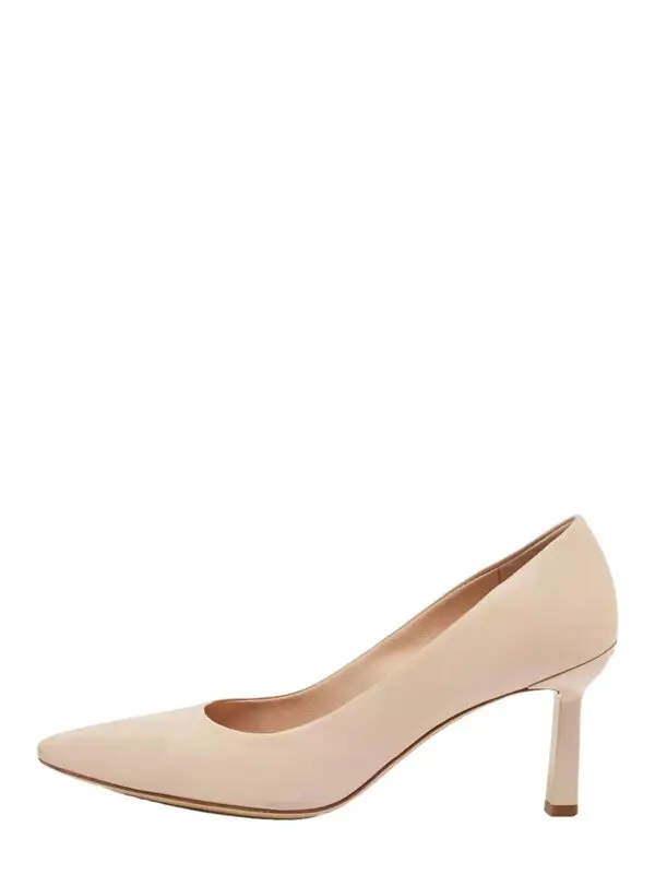 FERRAGAMO Beige Leather Pointed-toe High Heel Pumps - Neutrals