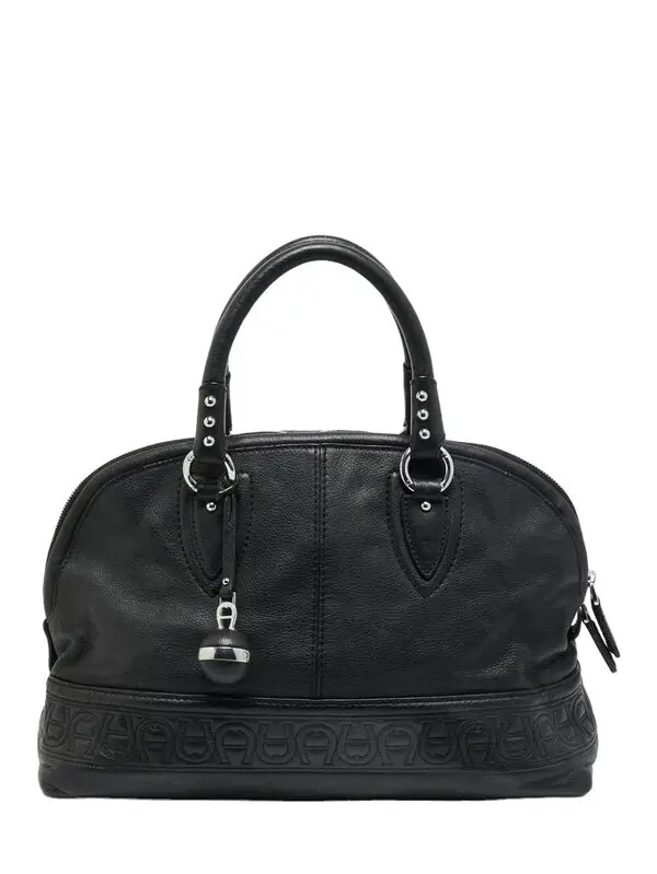 AIGNER Leather Tote Bag - Black