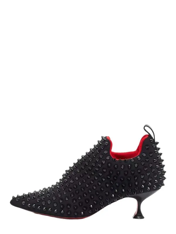 CHRISTIAN LOUBOUTIN Spiked Kitten Heel Pumps - Black