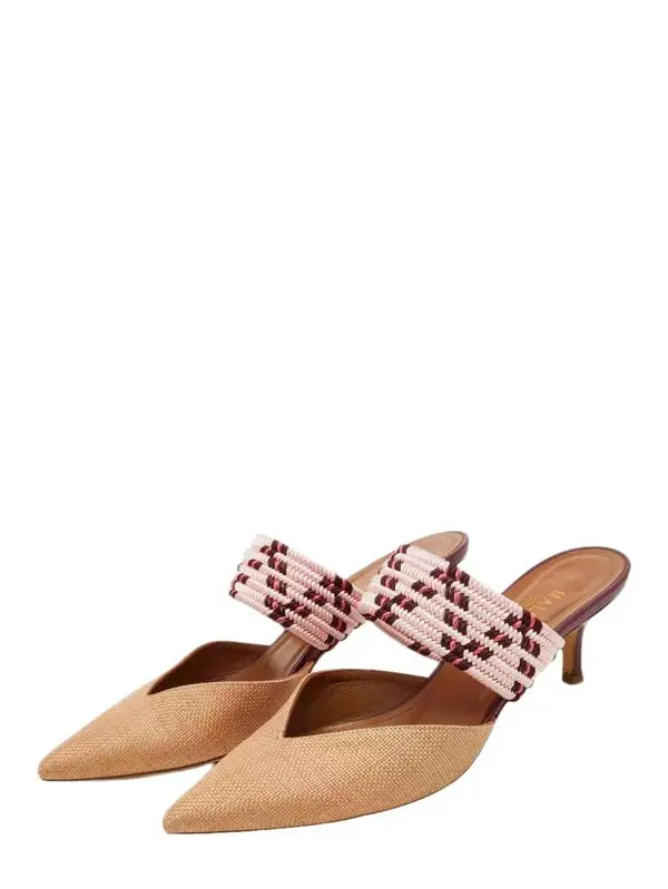 MALONE SOULIERS Maisie Cord Heeled Mules - Neutrals