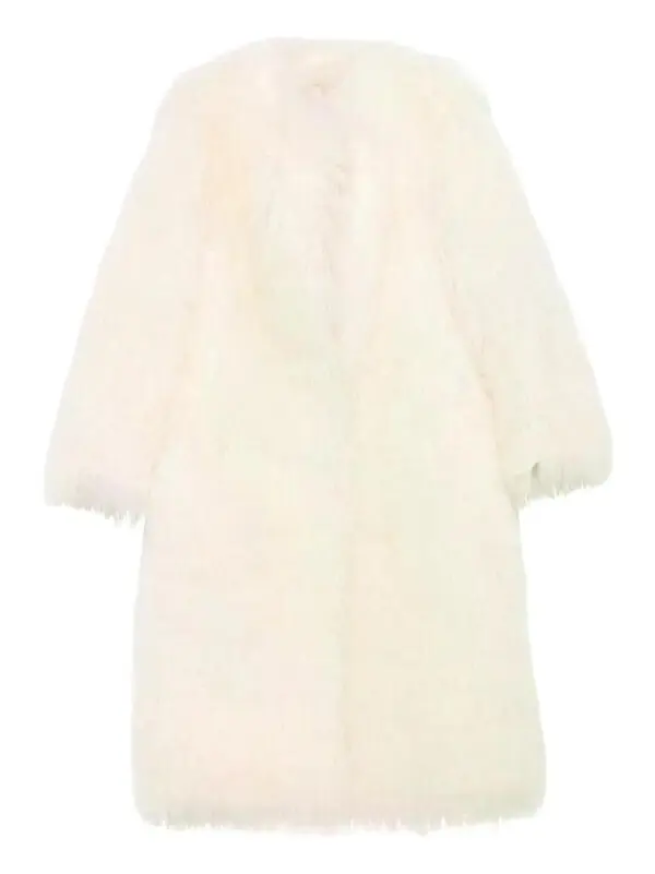 LISKA Tibet Lamb Fur Coat - Neutrals