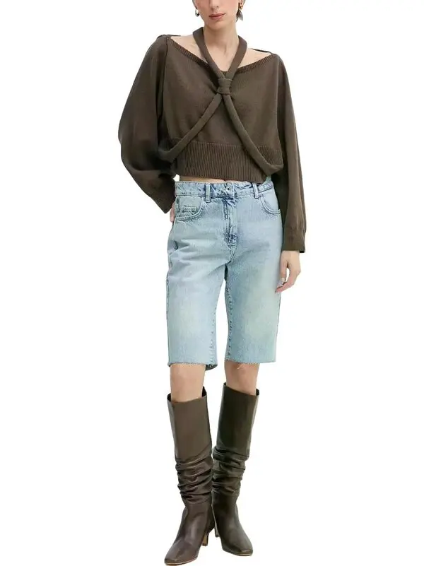 HAVEONE Knotted-detail Sweater - Brown
