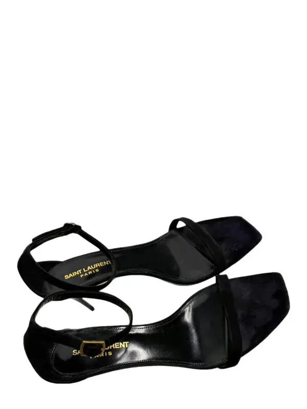 Saint Laurent Lexi Ankle Strap Sandals - Black