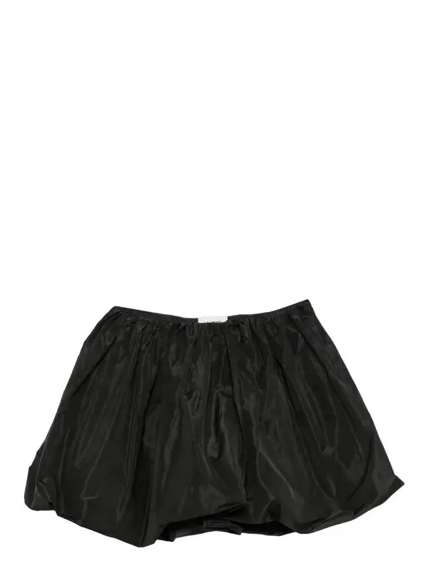 A.M.G. Pleated Puff Mini Skirt - Black