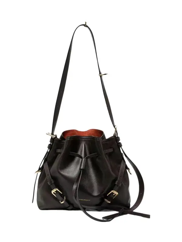 Givenchy Small Voyou Leather Bucket Bag - Brown