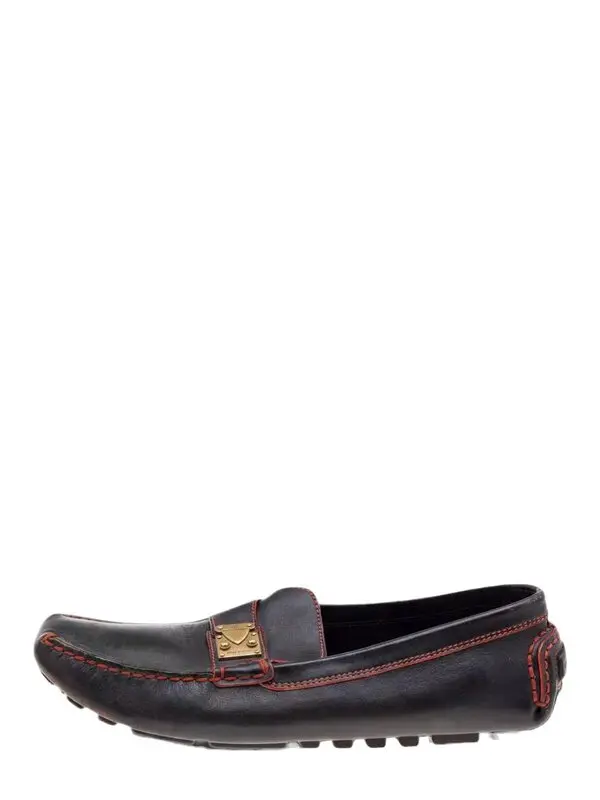 LOUIS VUITTON S Lock Loafers - Black
