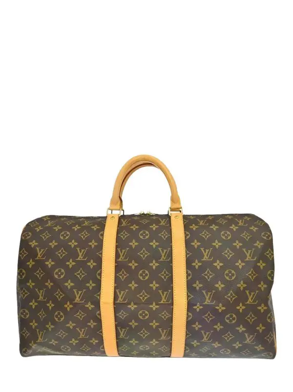 LOUIS VUITTON 1999 50 Keepall Monogram Travel Bag - Brown