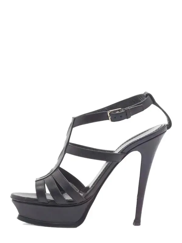 Saint Laurent Tribute Platform Sandals - Black
