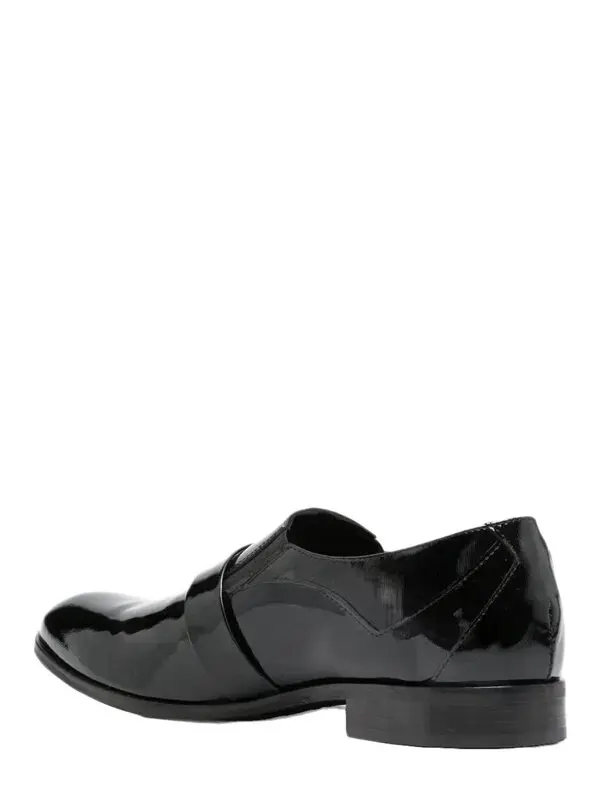 CARLO PIGNATELLI Patent Slip-on Shoes - Black