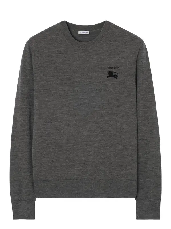 Burberry Wool Ekd Sweater - Grey