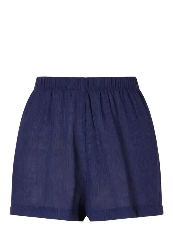 AWAY THAT DAY Maldives Gauze Shorts - Blue