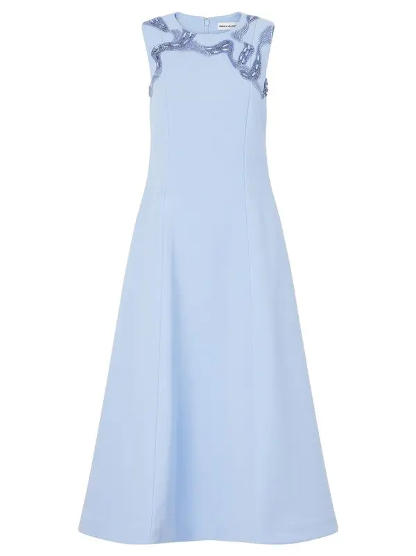 Rebecca Vallance Ayli̇n Embellished Cady Midi Dress - Blue
