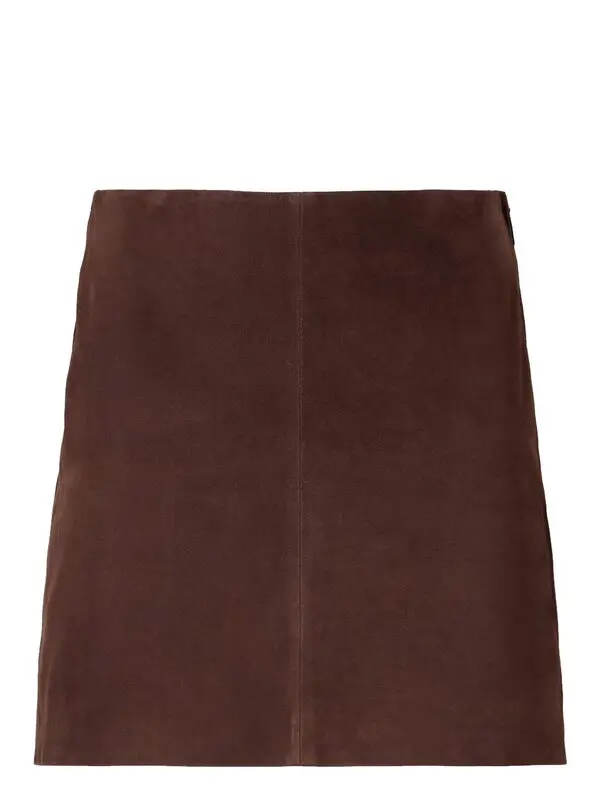 ARMA Melody Suede Mini Skirt - Brown