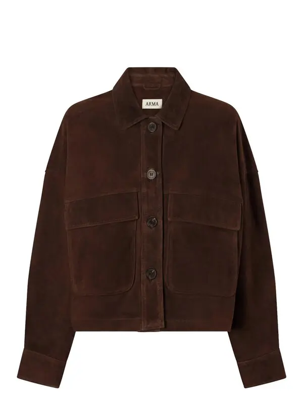 ARMA Miri Suede Jacket - Brown