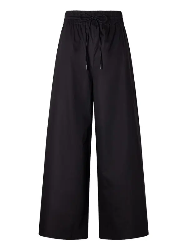 LA LIGNE Cotton Wide-leg Pants - Black