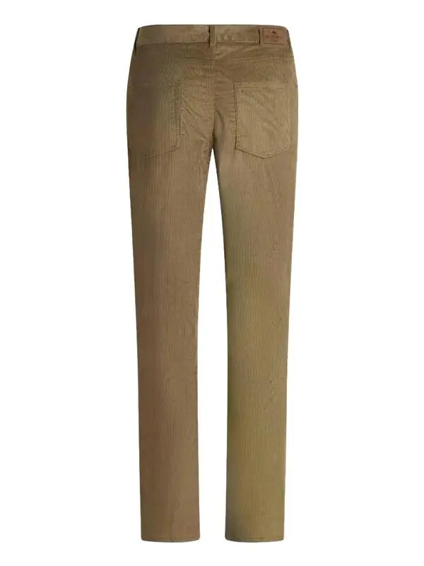 Etro Five-pocket Trousers In Cotton-corduroy - Neutrals