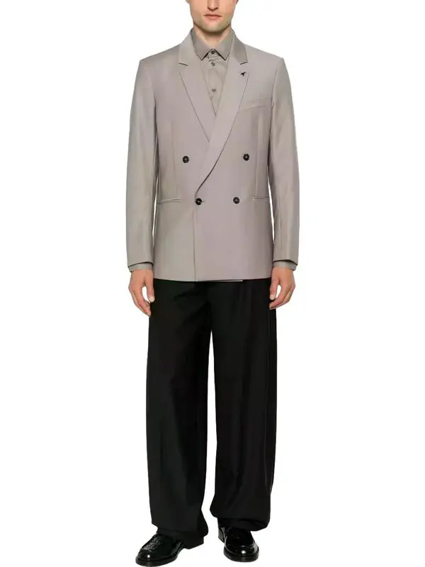 Patrizia Pepe Long-sleeve Slim-fit Shirt - Grey
