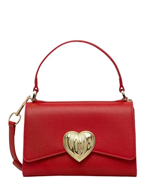 Moschino Heart-plaque Top-handle Tote Bag - Red