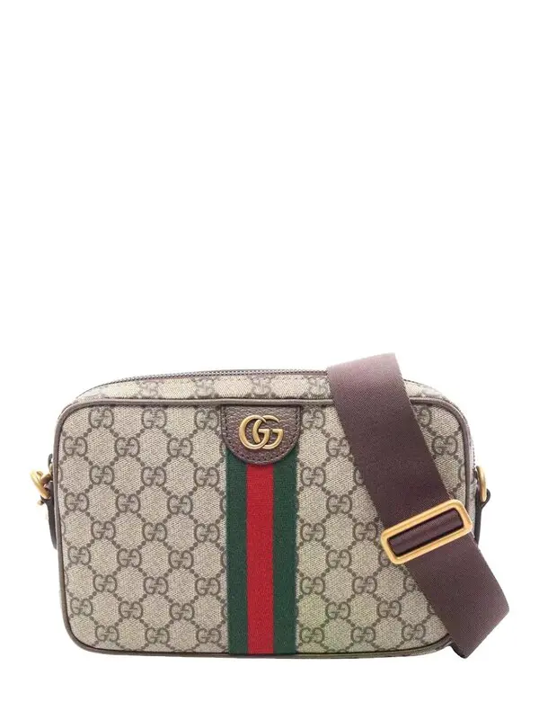 Gucci Small Ophidia Gg Supreme Web Crossbody Bag - Neutrals