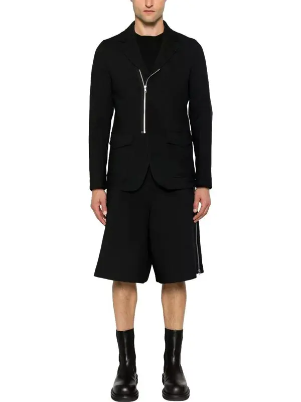 Comme Des Garçons Zip-fastening Blazer - Black