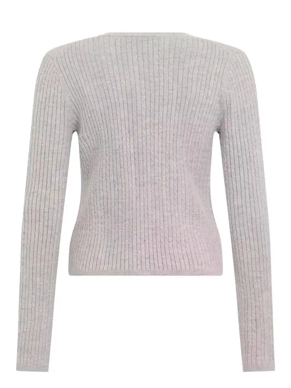 Vince Cable-knit Button-up Cardigan - Grey