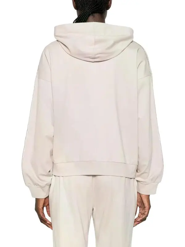 Fabiana Filippi Zip-fastening Pocket Hoodie - Neutrals