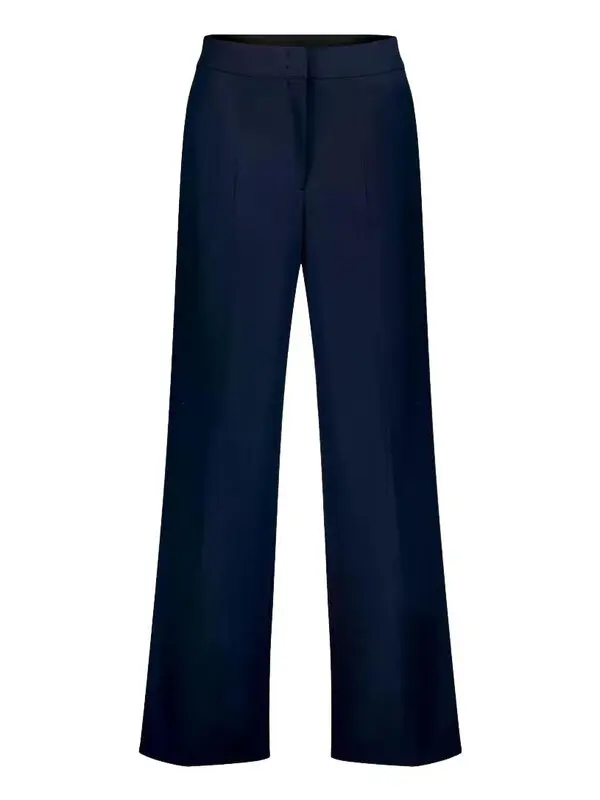 BETTY BARCLAY Marlene Pressed-crease Wide-leg Trousers - Blue