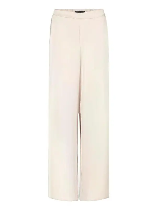 BETTY BARCLAY Marlene Satin-finish Wide-leg Trousers - Neutrals