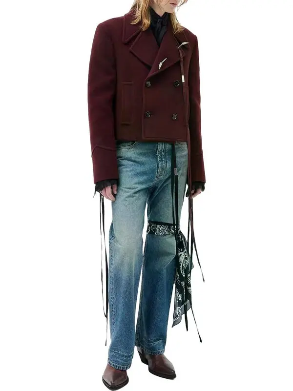 ANN DEMEULEMEESTER Dalmar Double-breasted Jacket - Red