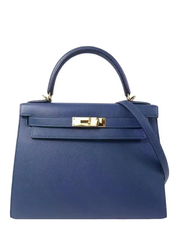 Hermès 2019 28 Kelly Epsom Tote Bag - Blue