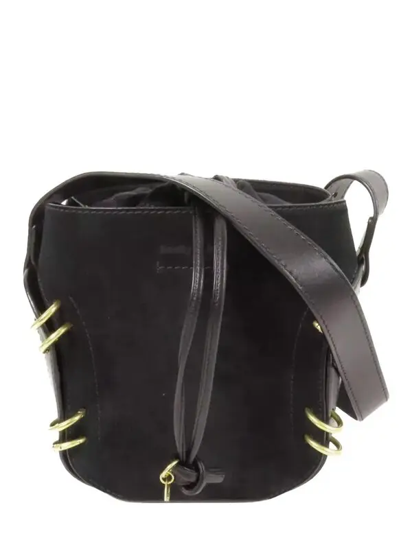 See By Chloé Ring Detail Drawstring Shoulder Bag - Black