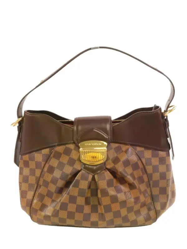 LOUIS VUITTON Damier Ebene Sistina Shoulder Bag - Brown