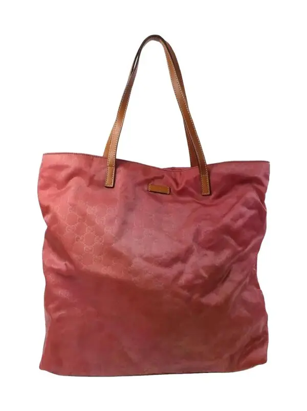 Gucci Gg Nylon Tote Bag - Red
