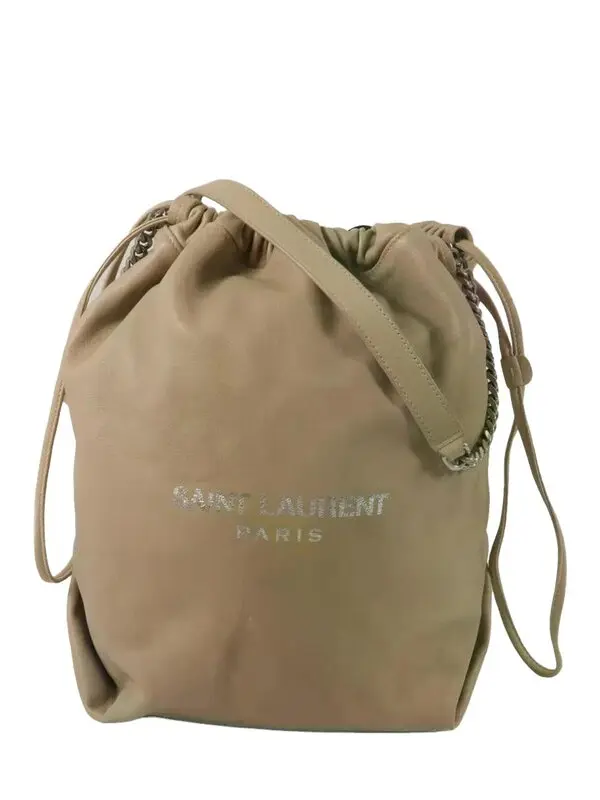 Saint Laurent Teddy Chain-link Shoulder Bag - Neutrals