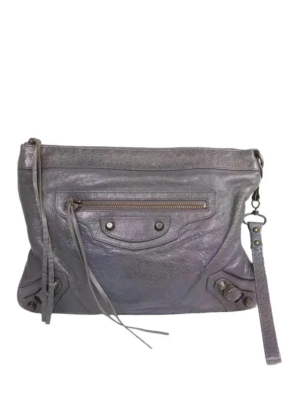 Balenciaga Motorcycle Cross Body Bag - Grey