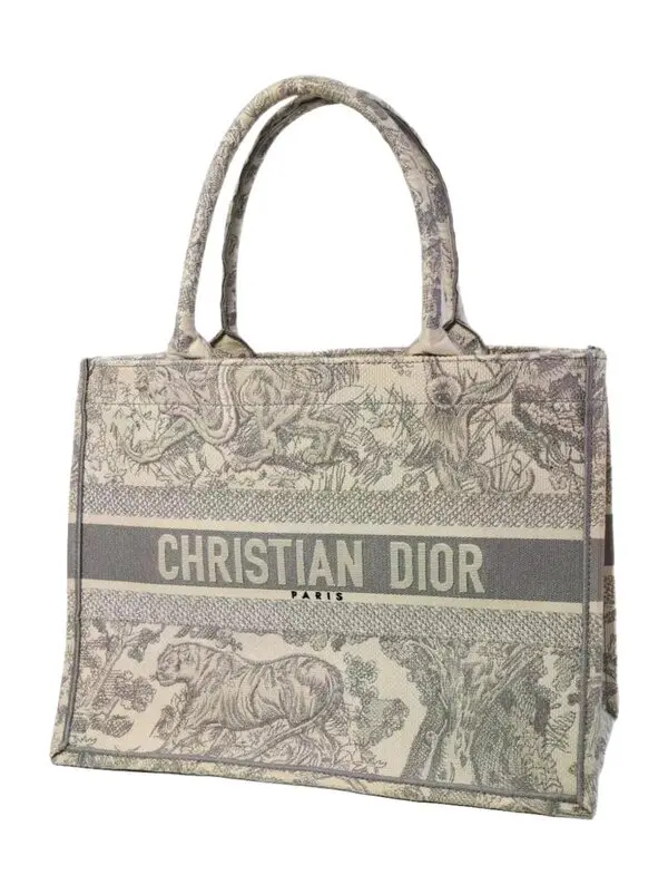 Dior Book Monagram Tote Bag - Neutrals