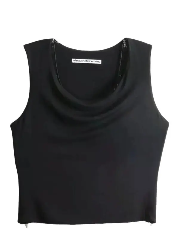 Alexander Wang Sleeveless Cowl Neck Top - Black