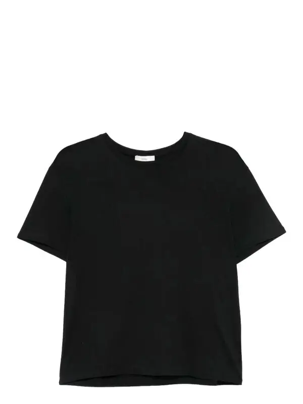 TOTEME Classic Logo Embroidered T-shirt - Black