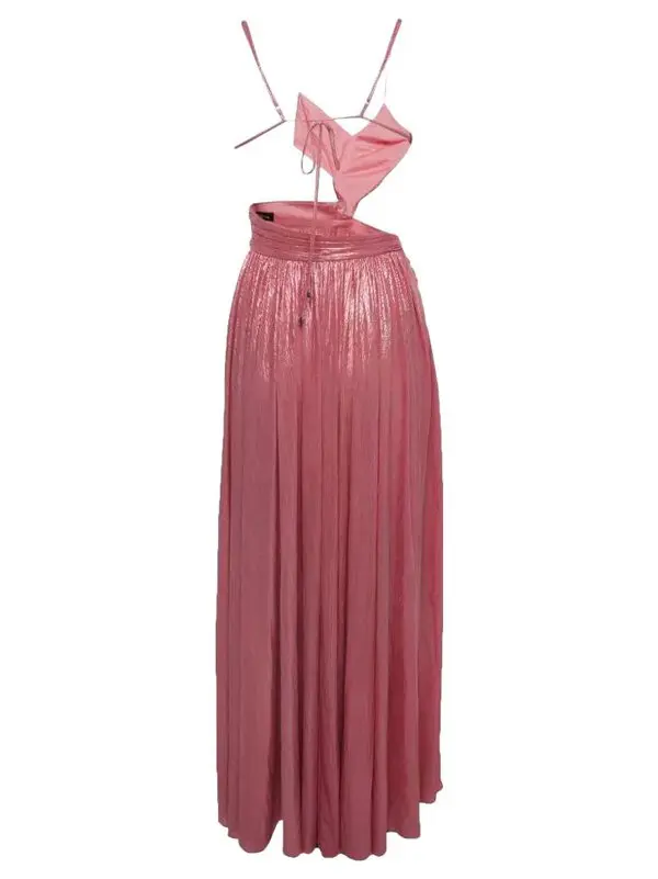 Retrofete Aglaia Pleated Maxi Dress - Pink